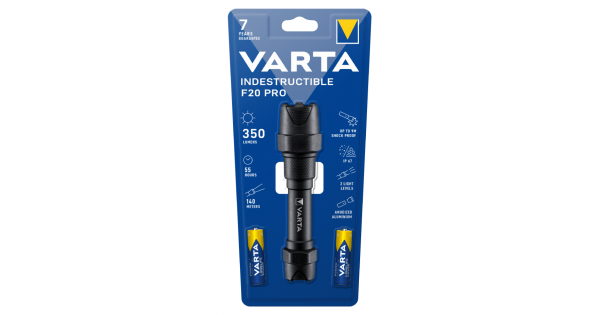 VARTA Φακός Indestructible F20 Pro + 2xAA
