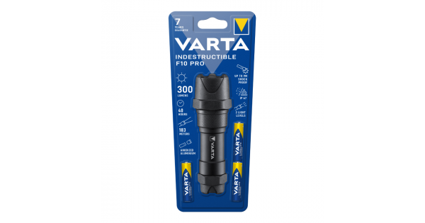 VARTA Φακός Indestructible F10 Pro + 3xAAA